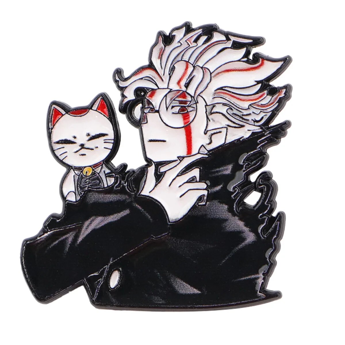 Милый монстр-кот, эмалированная булавка, крутые значки для мальчика на рюкзаке, аниме, женские броши, шляпа, булавки для лацканов, аксессуары для косплея, игрушки, подарки