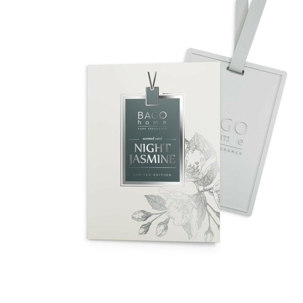 Цветущий жасмин BAGO home ароматическая карточка 13 г