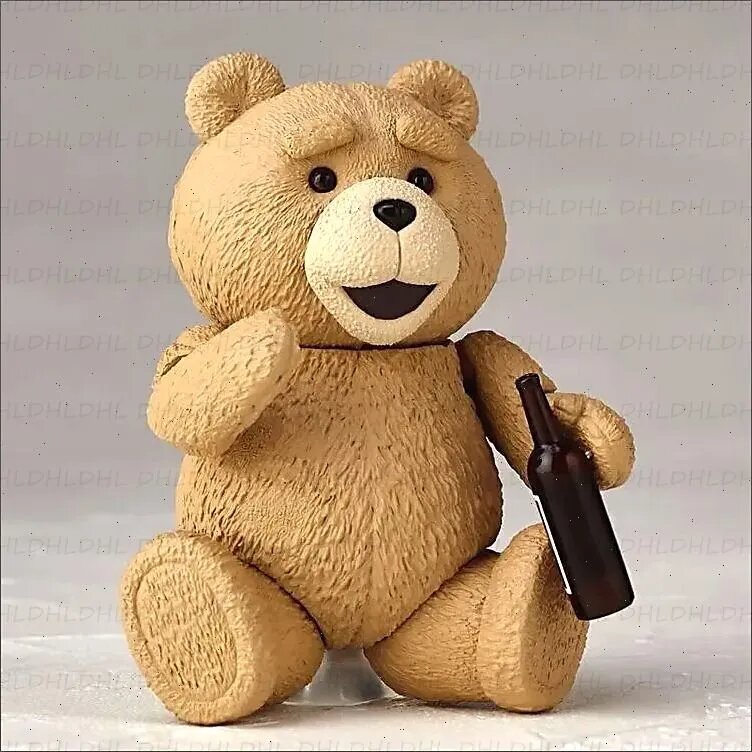 Фигурка Ted 2 Ted with Biscuits, коричневый винил шарнирная коллекционная игрушка для мальчиков и девочек — фото 1