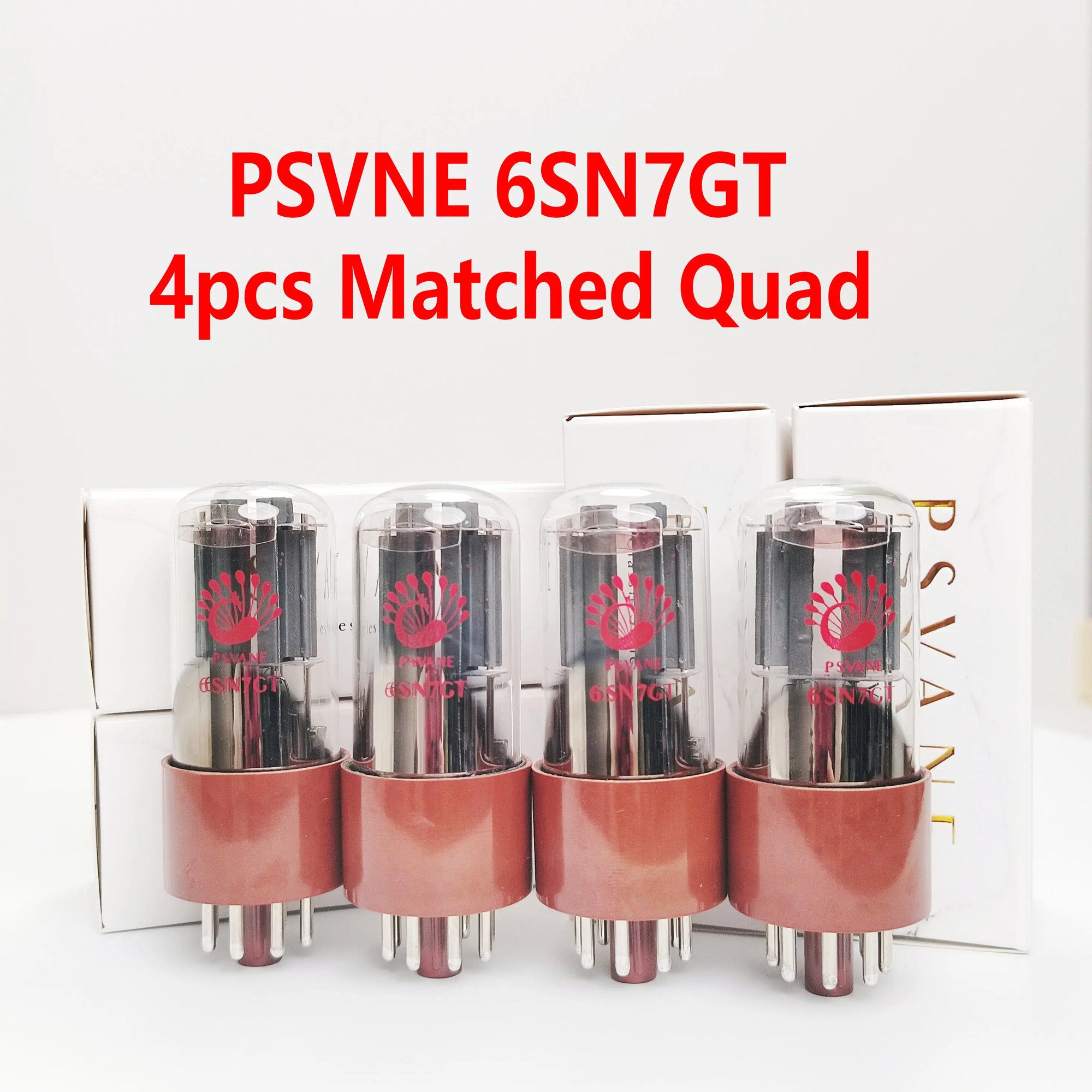 PSVANE 6SN7GT, 4шт, Красный, Matched Quad