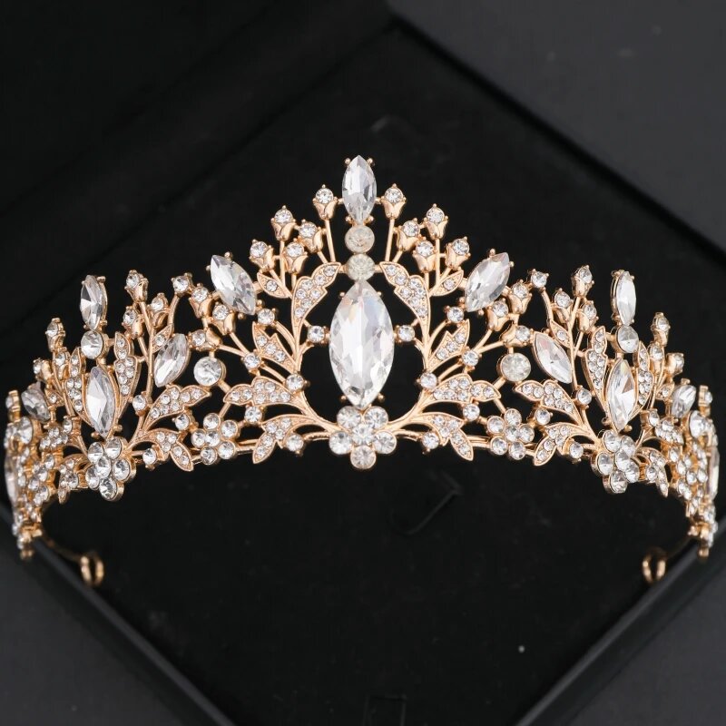 Хрустальная тиара TUANMING Gold