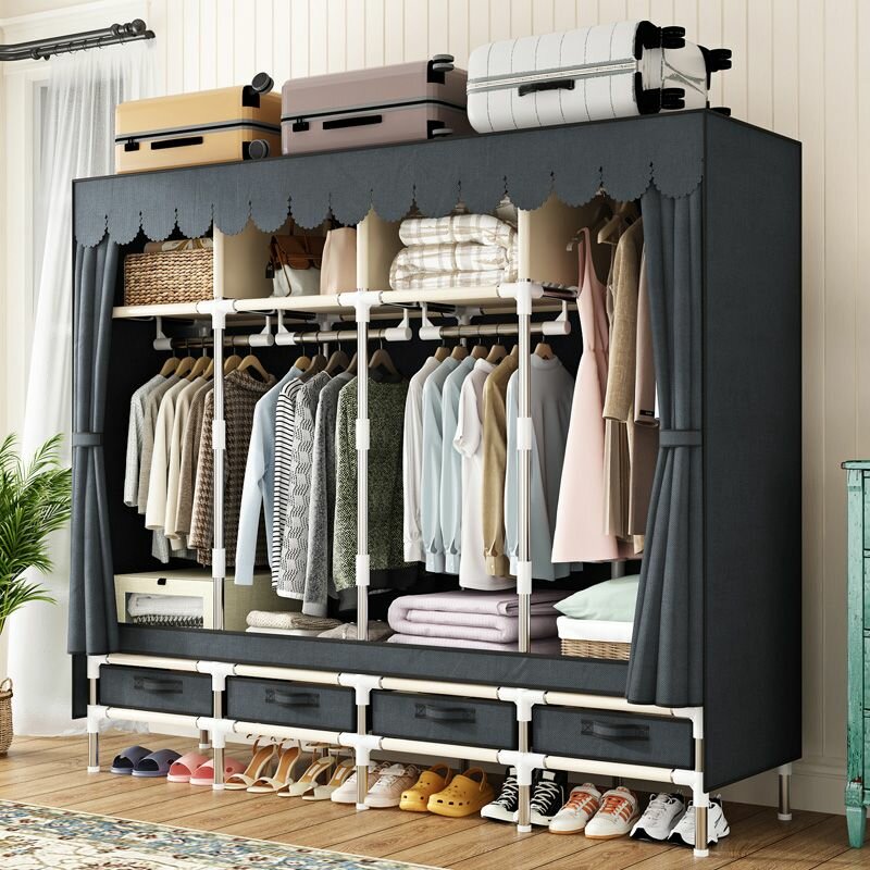 Шкаф для одежды тканевый складной в прихожую и спальню, Гардеробная система