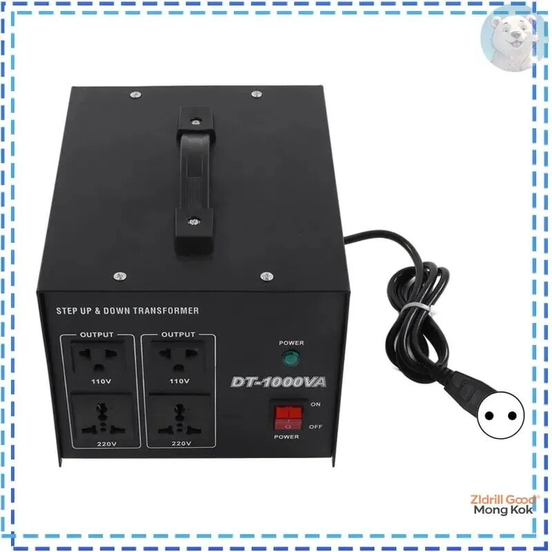 1000 Вт силовой трансформатор, повышающий понижающий преобразователь напряжения, регулятор переменного тока 110 В, 220 В, однофазная вилка европейского стандарта