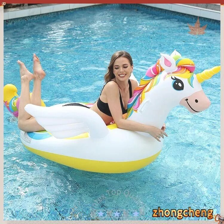 Надувной буксируемый аттракцион Конь-единорог 226см x 173 см для детей от 1 года