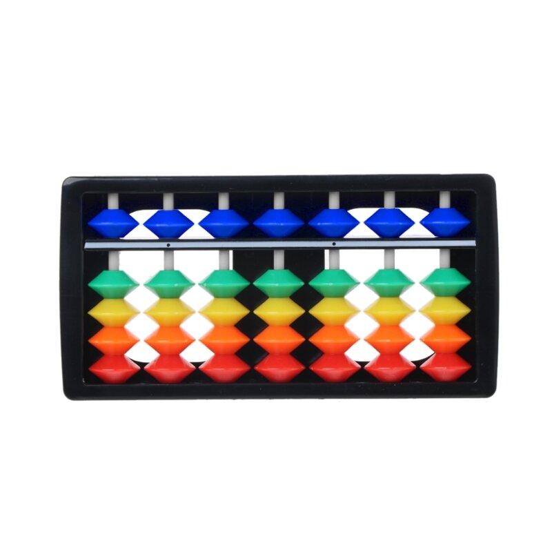 Портативные Радужные 7-Значные Счеты, Арифметика, Соробан, Просвещение, Математические Вычисления, Игрушка для Раннего Обучения, Подарок для Детей