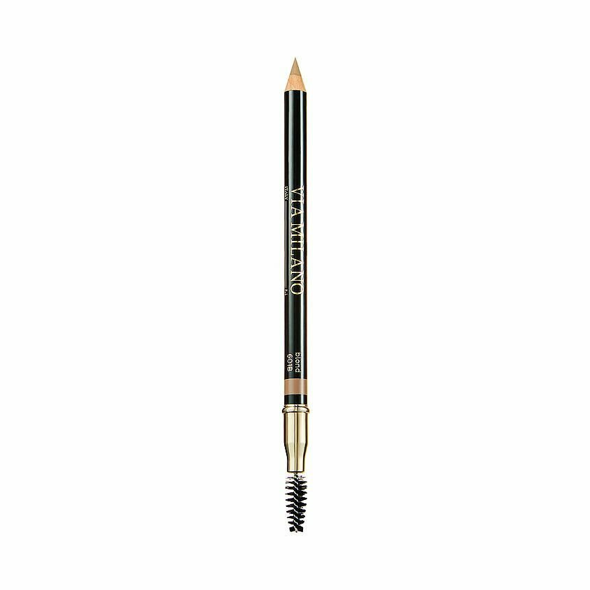 VIA MILANO Карандаш для бровей стойкий Eyebrows Pencil Longlasting, 601B Blond, 1,1 г
