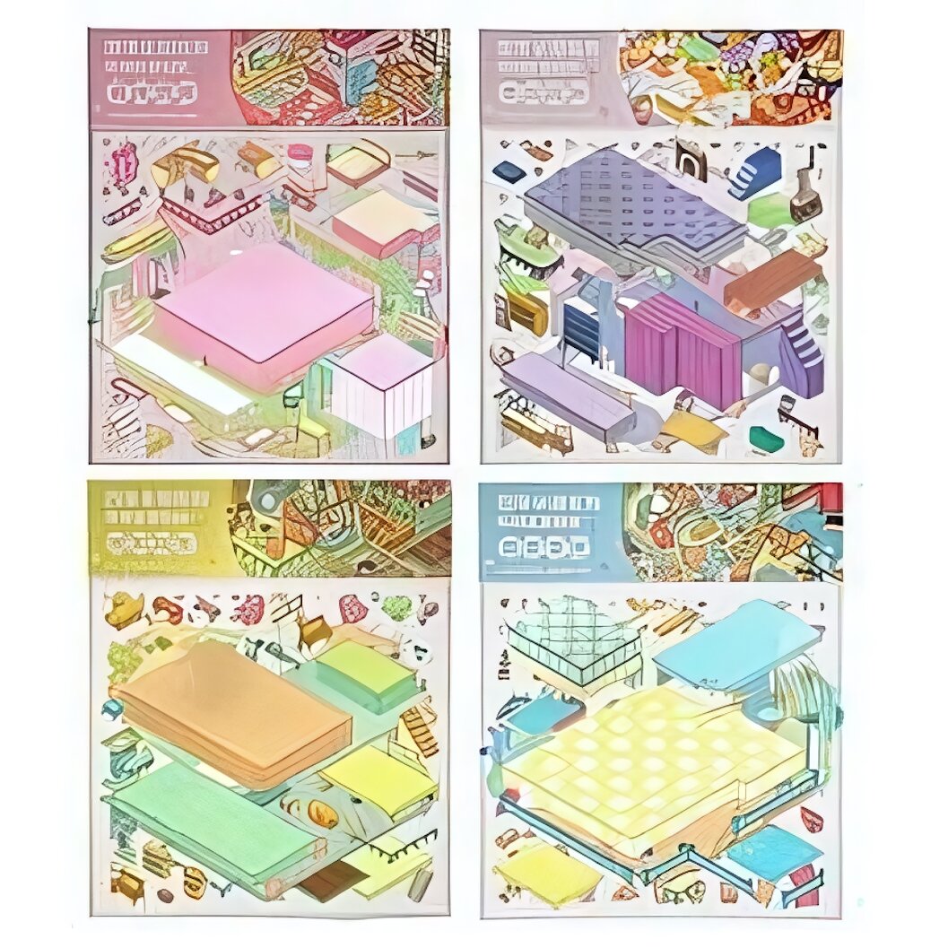 Набор наклеек 3d Room box "Отель" микс 4 вида (Центрум)