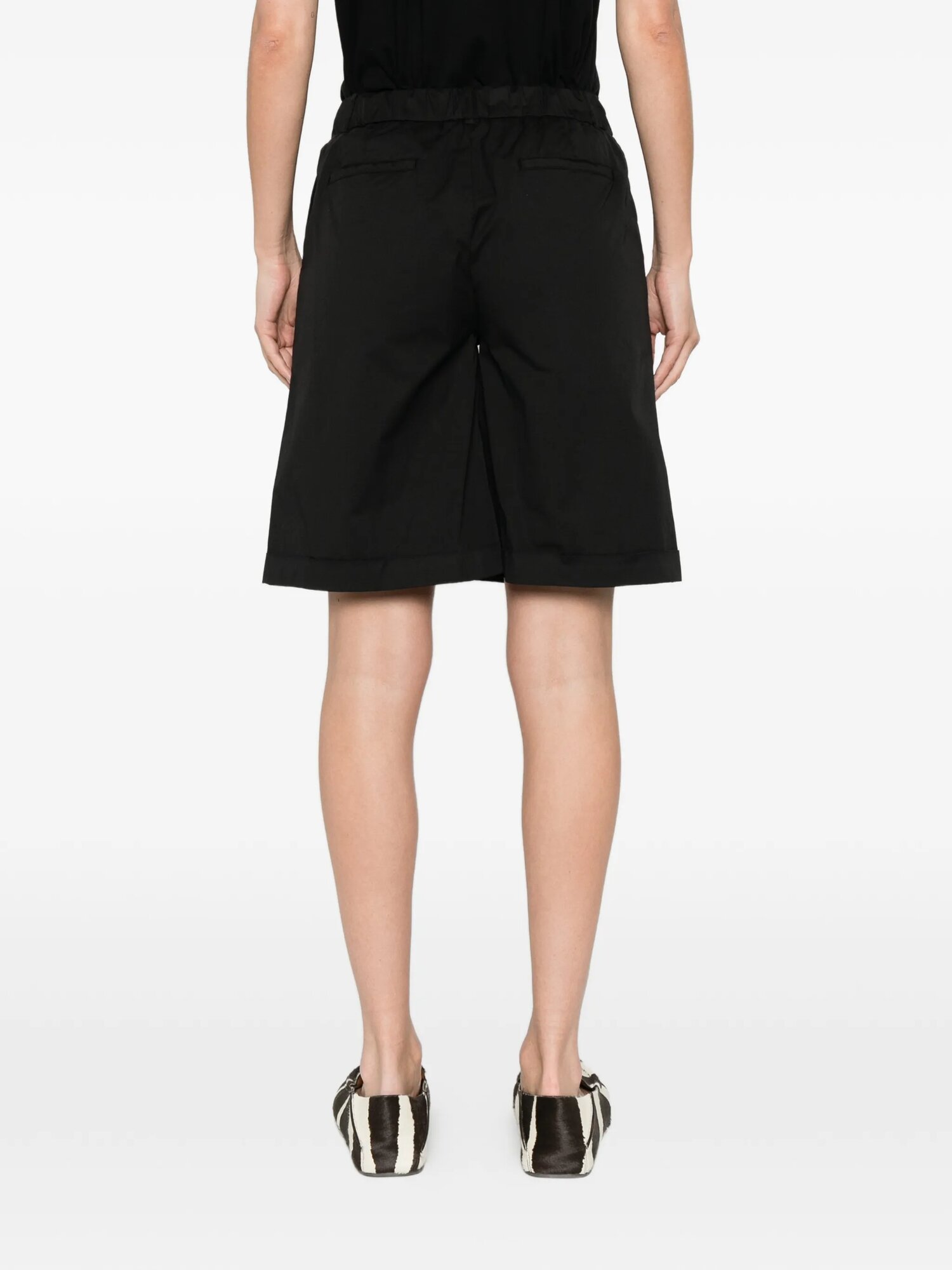 Шорты Via Masini 80 Turn-up shorts, размер 38, black/black — фото 1