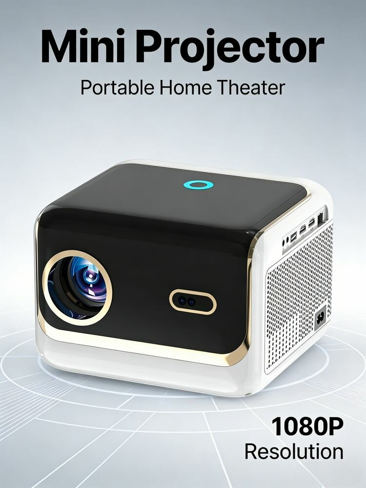 VIVICINE 1080p Full HD портативный проектор для домашнего кинотеатра, поддержка 4K