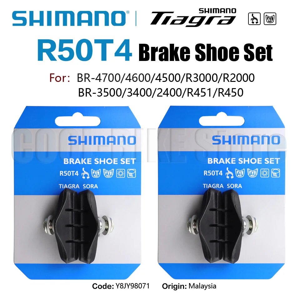 Тормозные колодки Shimano для V-тормозов R50T4 2pair