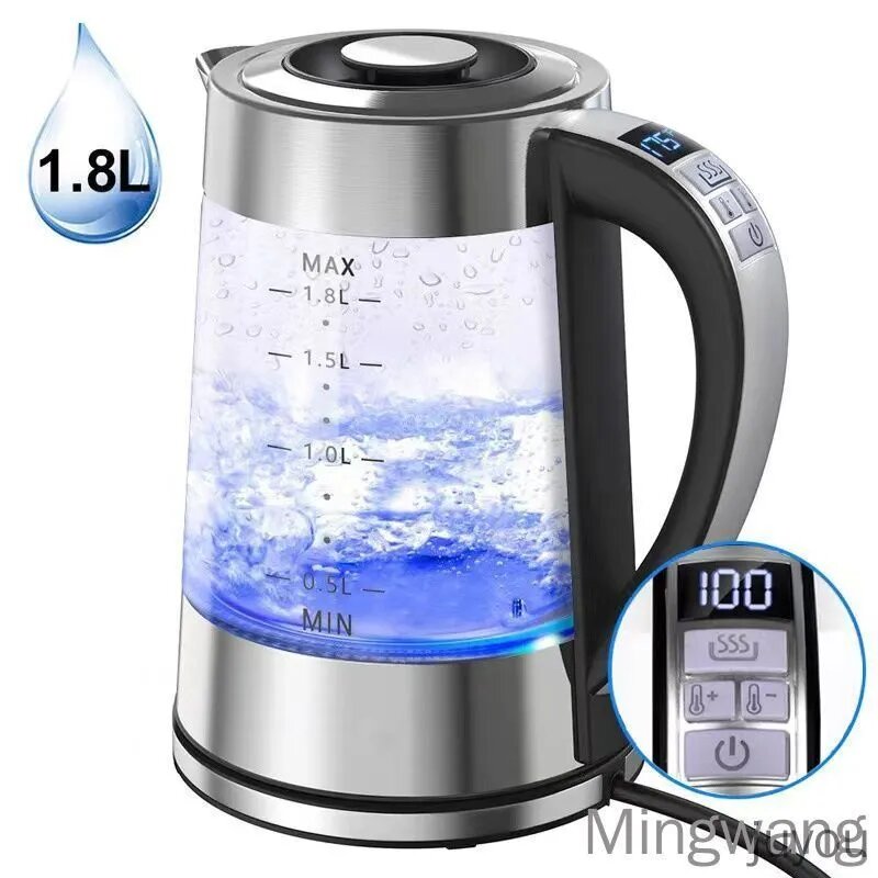 Электрический чайник Polaris WIFI IQ Home PWK 1725CGLD, прозрачный