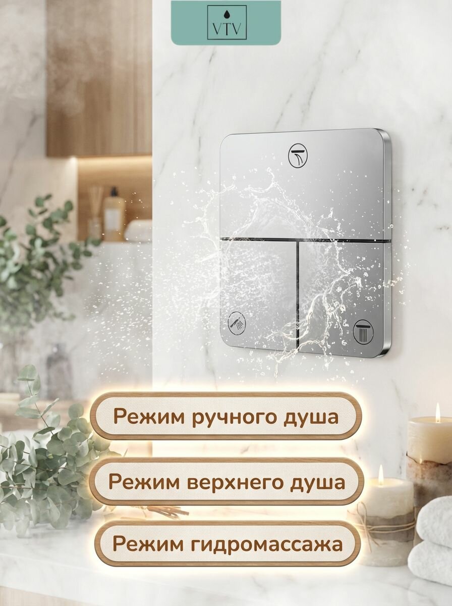 Переключатель потоков Hansgrohe ShowerSelect Comfort Q 15587000 хром