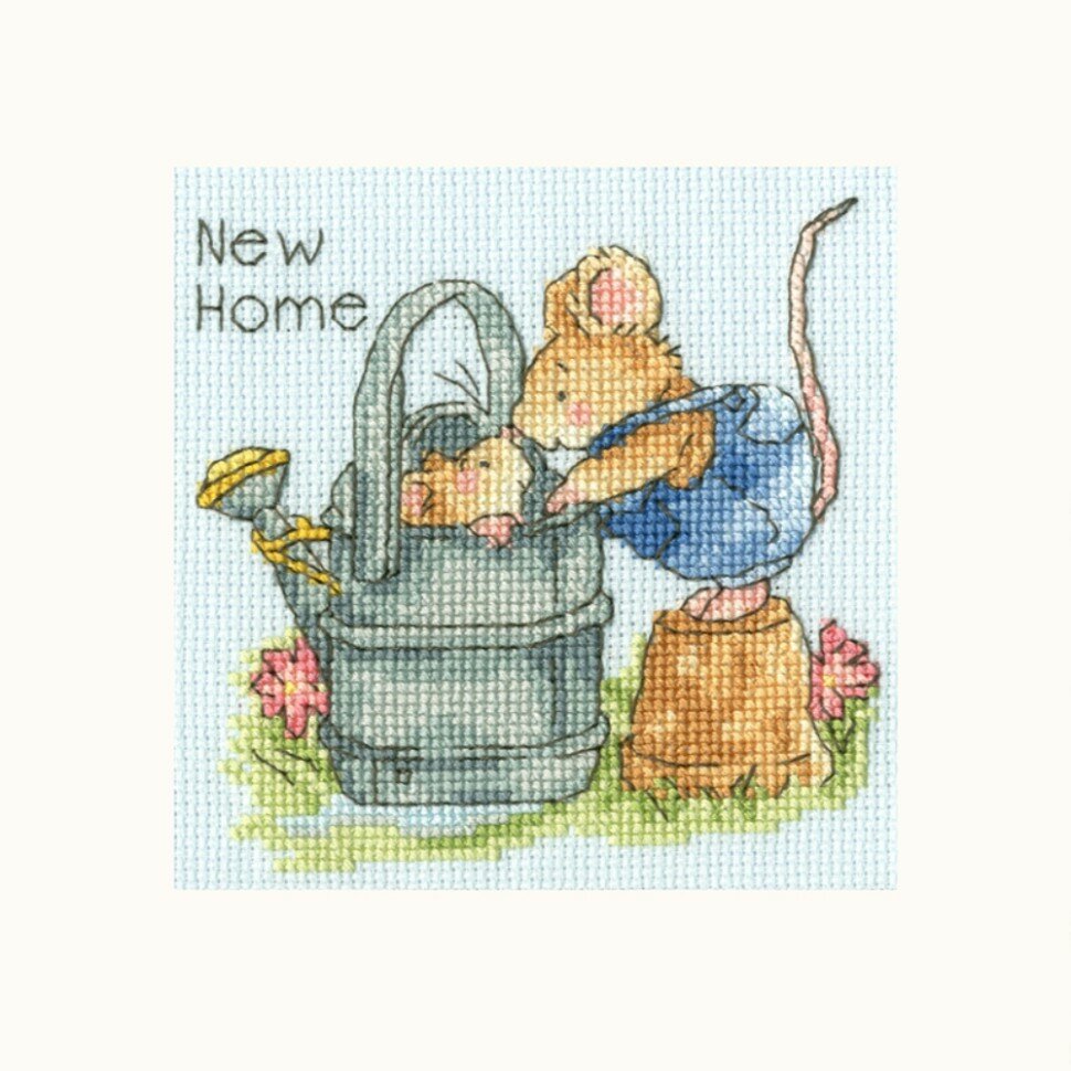 Набор для вышивания Bothy Threads #XGC37 Welcome Home (Добро пожаловать домой), Счетный крест, 10 х 10 см