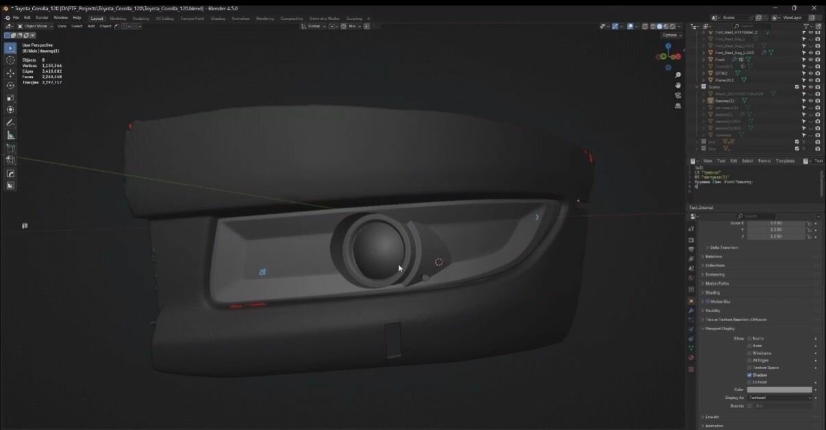 ANCARS Light-фары противотуманные LED линзы Toyota Corolla E120 2000-2004 / Фары противотуманные с led линзой (справа / слева ) Тойота Королла 120 2000-2004, ком 2шт.