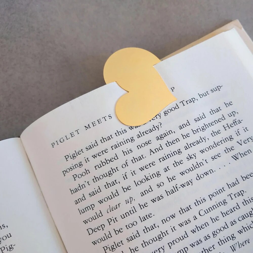 Закладка для книг из нержавеющей стали "Любовь", серебро