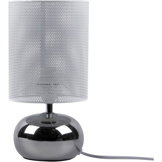 Светильник настольный декоративный Uniel UML-B307 E14 SILVER/WHITE