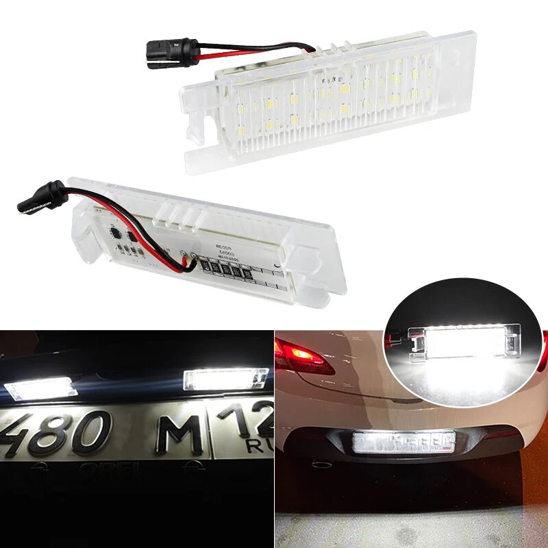 2X 12В Белые Светодиодные Фонари Подсветки Номерного Знака Для Alfa Romeo 147 156 159 166 Giulietta Mito GT Spider MiTo