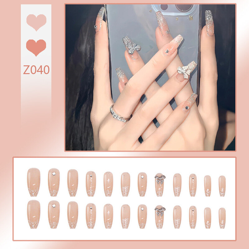 Net celebrity hot style broken diamond glitter nail art piece Z040-бесплатный набор для дизайна ногтей