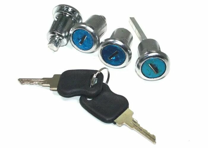 Личинка замка двери для 2705 метал. корпус 4шт + 2 ключа нового образца Арт-2705-6425080