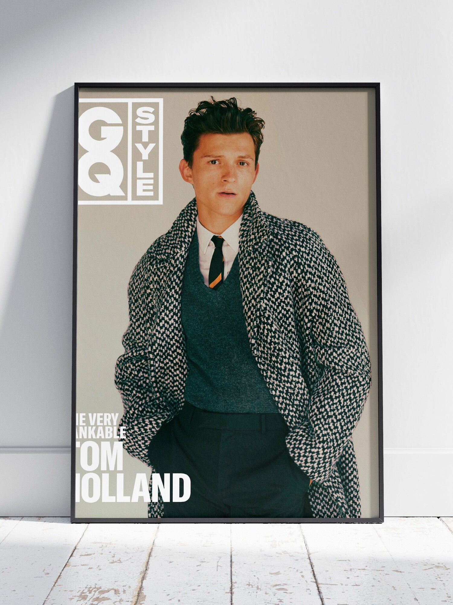 Плакат на стену для интерьера Том Холланд (Tom Holland 33) - Постер по актеру фильма, кино, сериала формата A4 (21x30 см)
