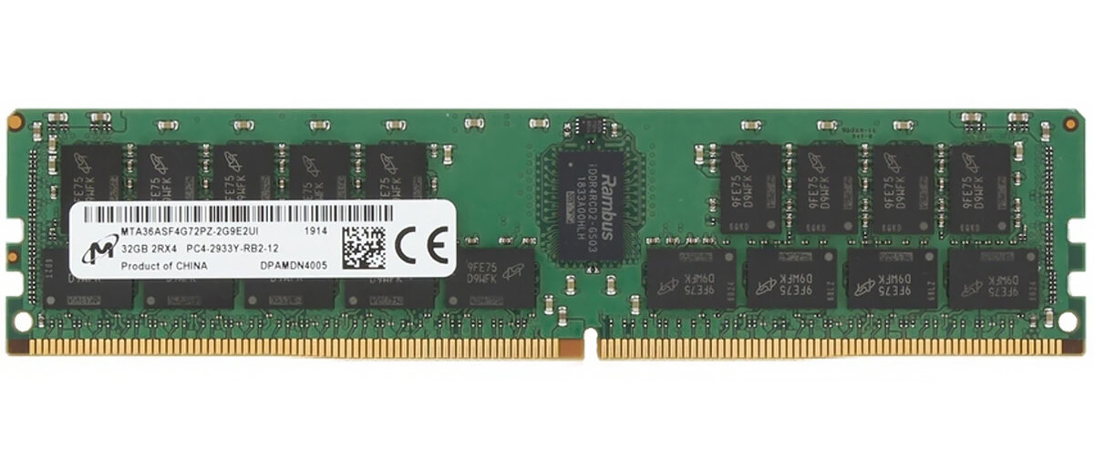 Оперативная память Micron MTA36ASF4G72PZ-2G9E2UI DDRIV 32Gb