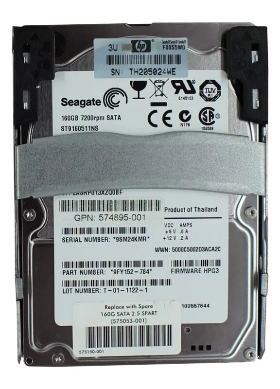 Жесткий диск HP 575053-001 160Gb SATAII 2,5" HDD