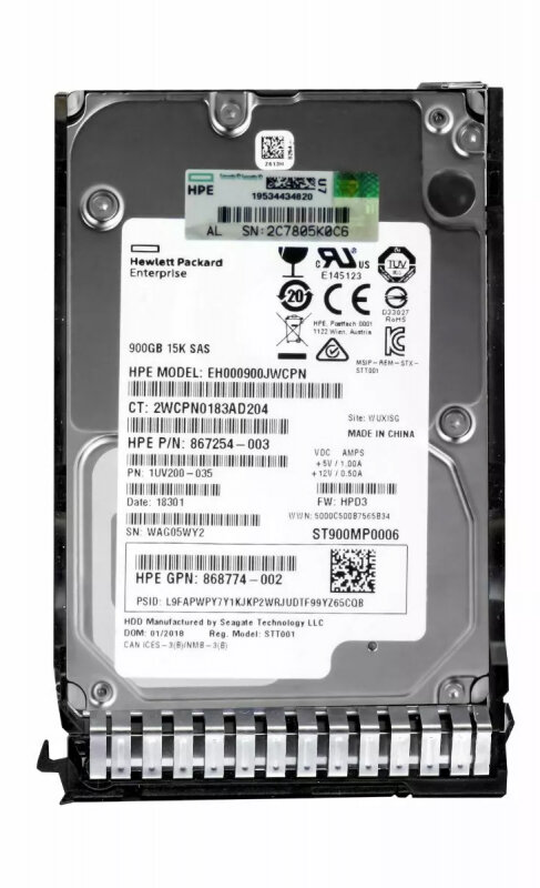 Жесткий диск HP 867254-003 900Gb 15000 SAS 2,5" HDD