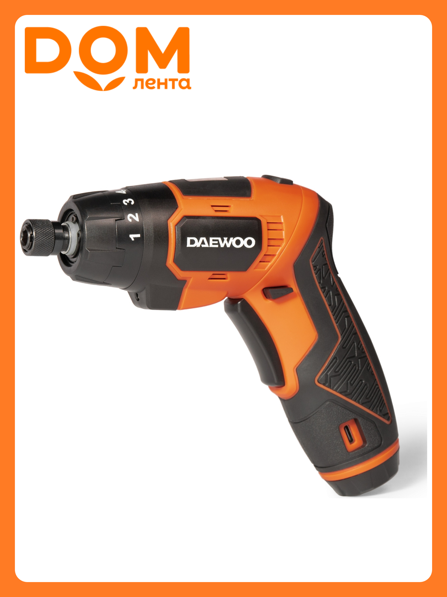 Отвертка аккумуляторная DAEWOO DAA 3620Li, с битами, Li-Ion, 3.6 В