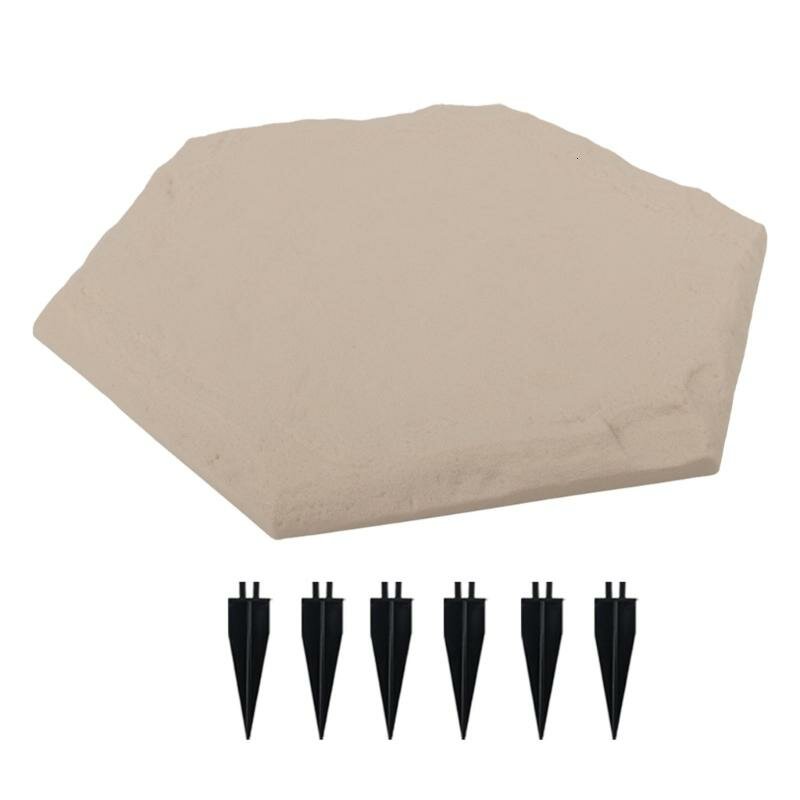 Декоративные садовые плитки для дорожек, кремовый цвет - Шестиугольник