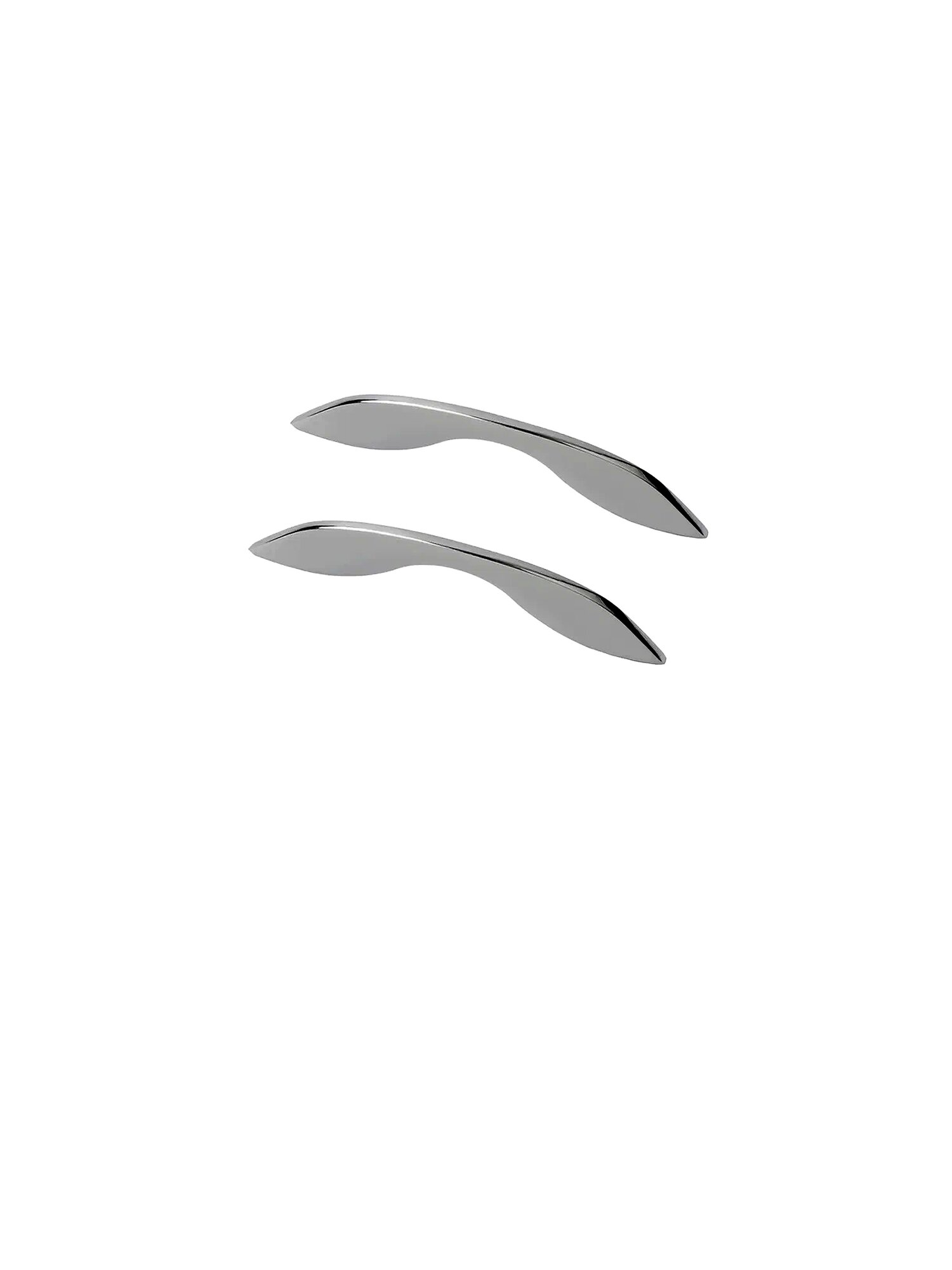 Ручка-скоба S-3900 WT 96(128) мм, белый/хром (комплект 2шт.)