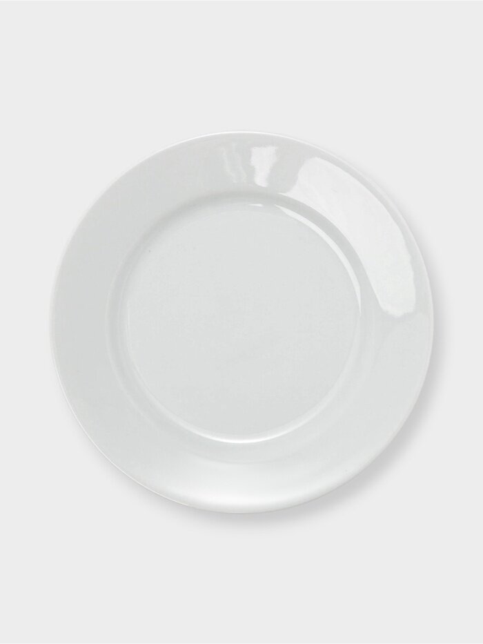 Тарелка Добрушский завод «Тренд», диаметр 19 см, фарфоровая, белая