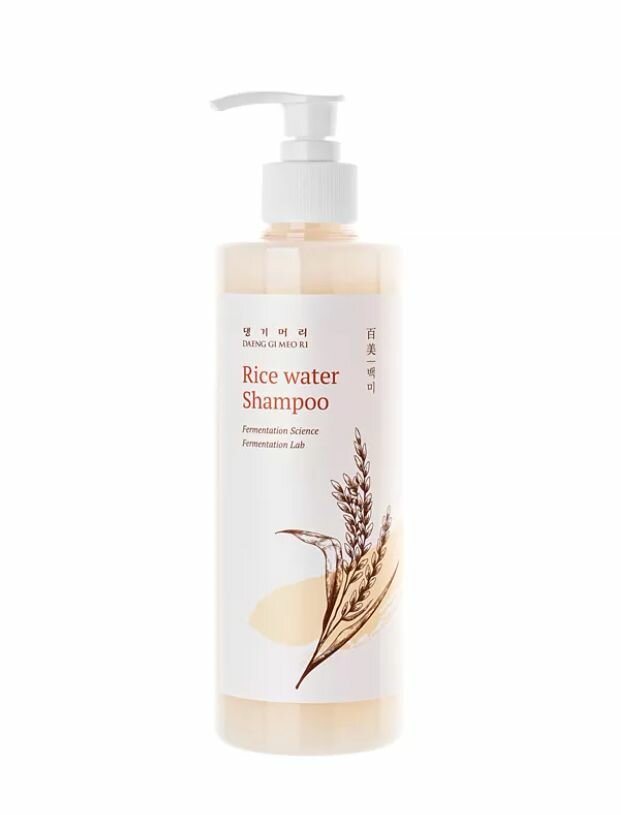 Шампунь для волос c экстрактом ферментированного риса DAENG GI MEO RI Rice Water Shampoo 400ml + тканевая маска для лица в подарок