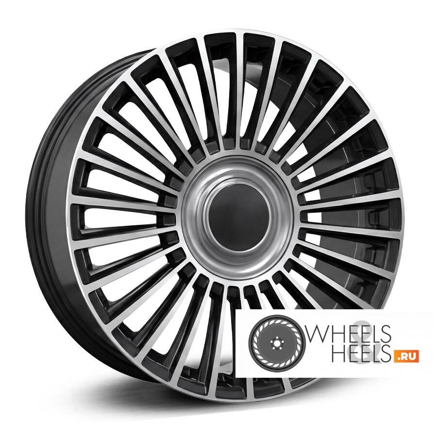 Диск автомобильный литой RST R112 20x9 5x112 et40 dia66.6 Черный с полированной лицевой поверхностью