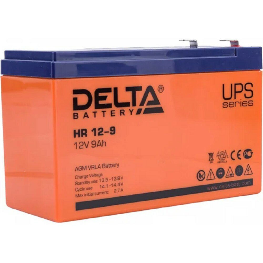 Батарея для ИБП Delta HR 12-9 12B, 9000мАч Свинцово-кислотный