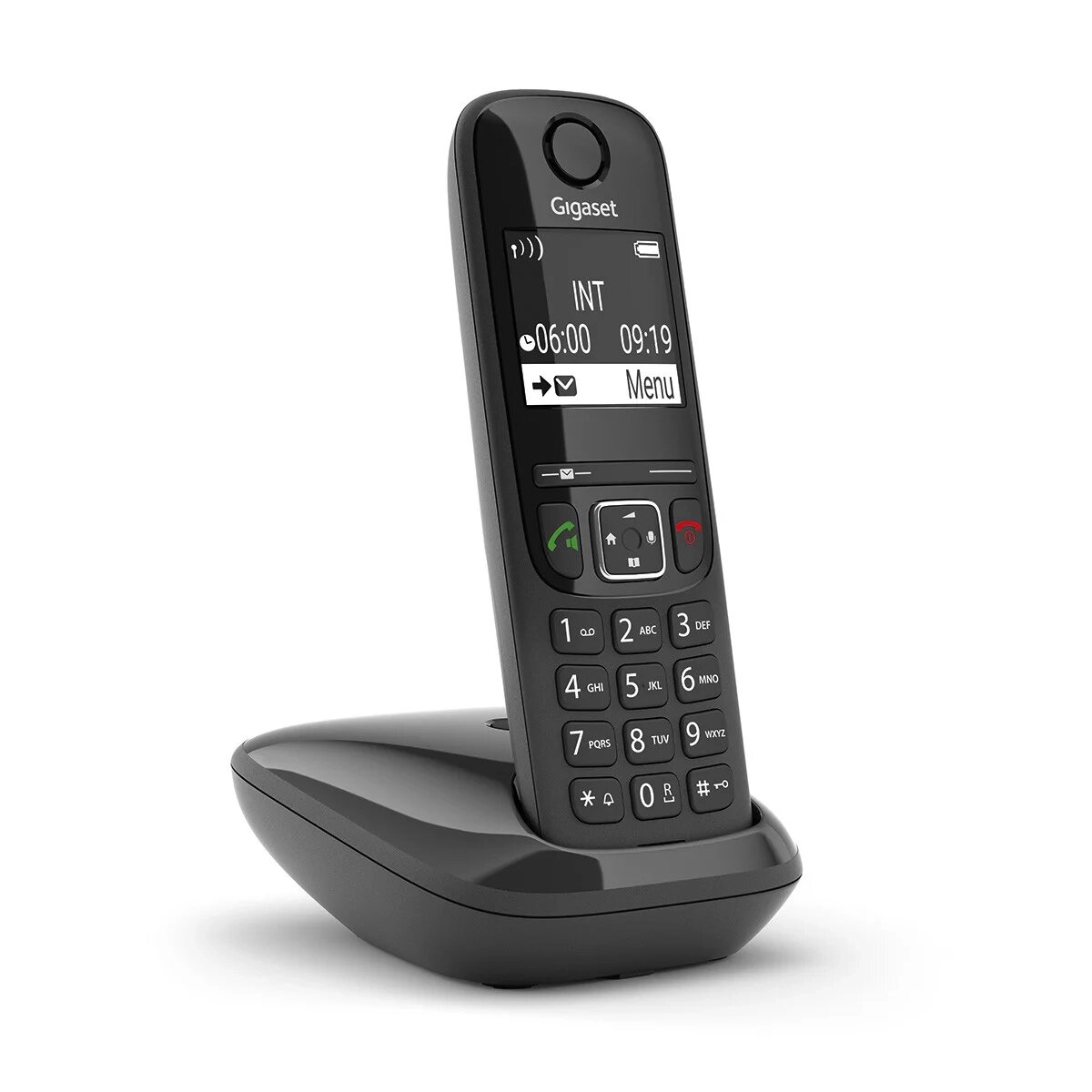 Радиотелефон DECT Gigaset AS690, черный