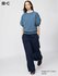 Брюки Uniqlo SWEAT STRAIGHT, размер 2XL, navy