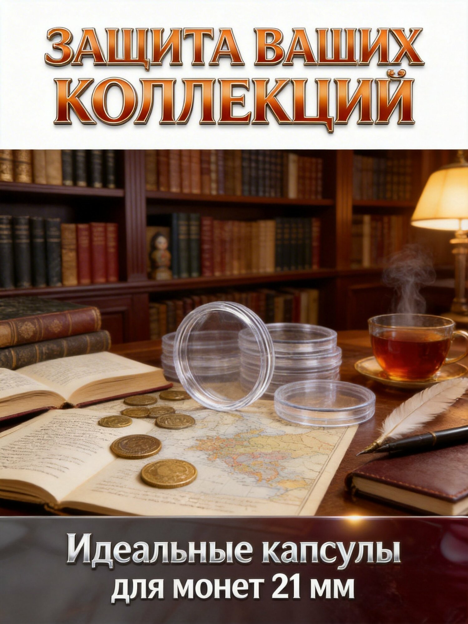 OZ-EXMA капсулы для монет 21 мм, 100 шт прозрачные пластиковые круглые держатели для хранения и демонстрации