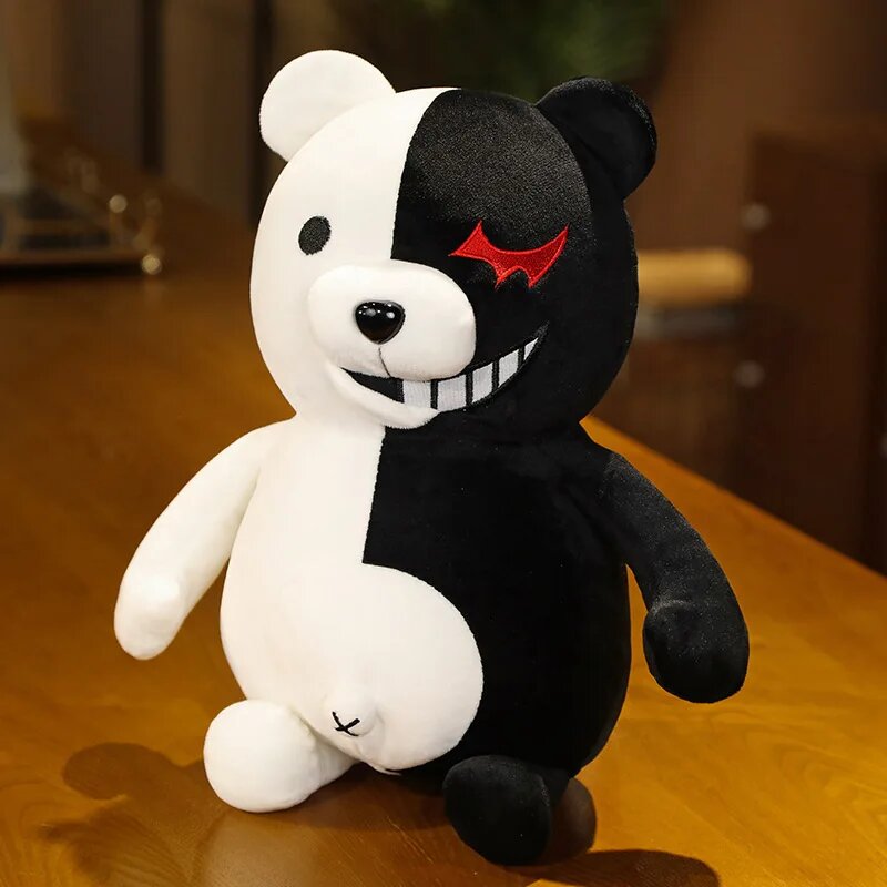 Monokuma Monomi Плюшевая кукла Bandai Черный, Black white, 25cm
