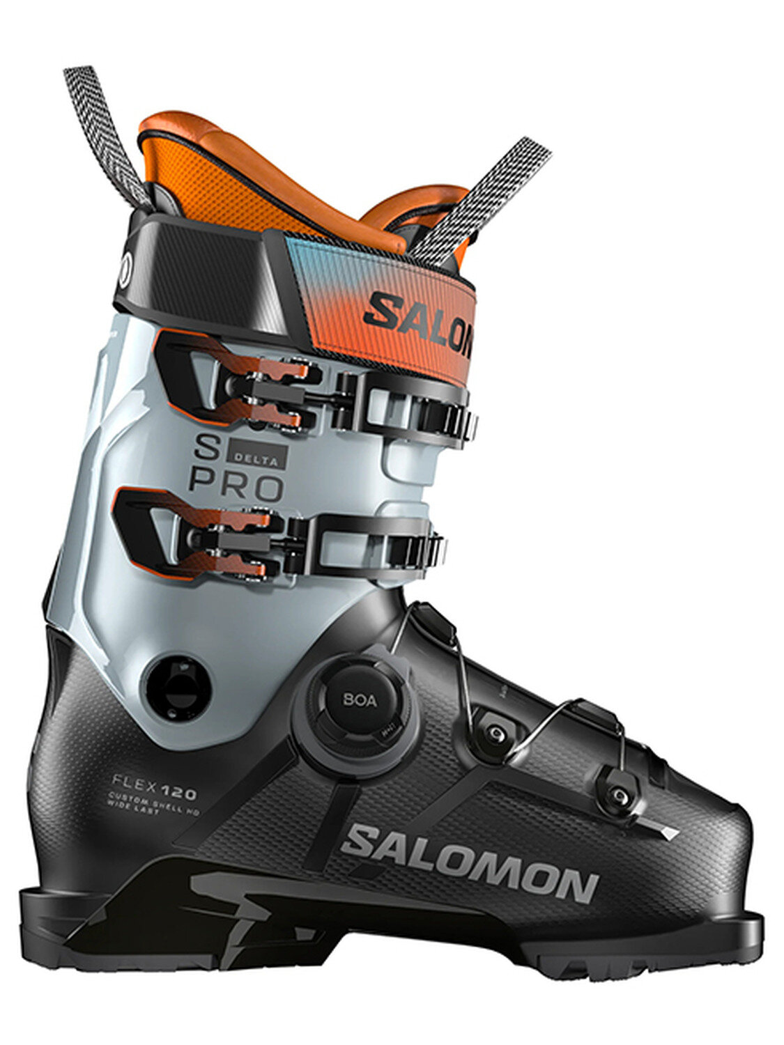 Горнолыжные ботинки Salomon S/Pro Delta BOA 120 GW Black/Arona/Silver Met. 25/26 , для мужчин , черный