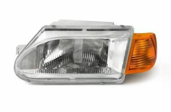 Фара ВАЗ 2114 левая в сборе c желт. пов. б/ламп освар / 742.3711010-01 (Б/Н4)