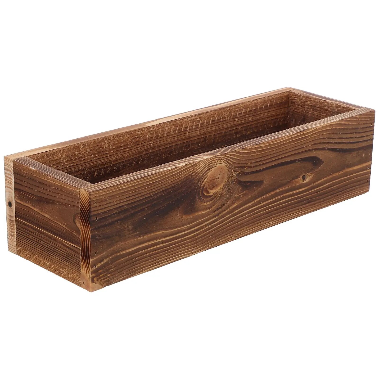 Деревянный цветочный горшок из кедра 30x11x8,5 см