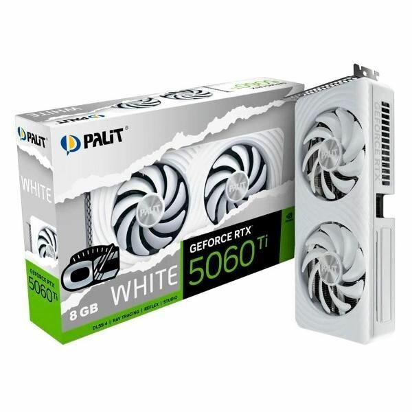 Видеокарта Palit GeForce RTX 5060 Ti WHITE OC 8GB