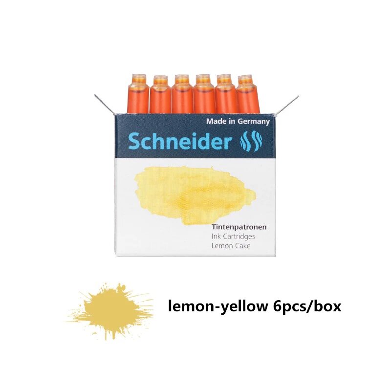 Чернила для перьевой ручки Schneider Lemon-Yellow 6 шт