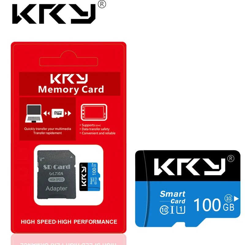 Карта памяти Micro SD 8 ГБ/16 ГБ/32 ГБ/64 ГБ/100 ГБ/128 ГБ Class 10