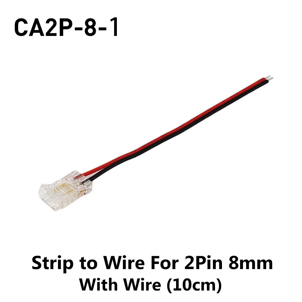 Разъем для светодиодной ленты CA2P-8-1, 10см