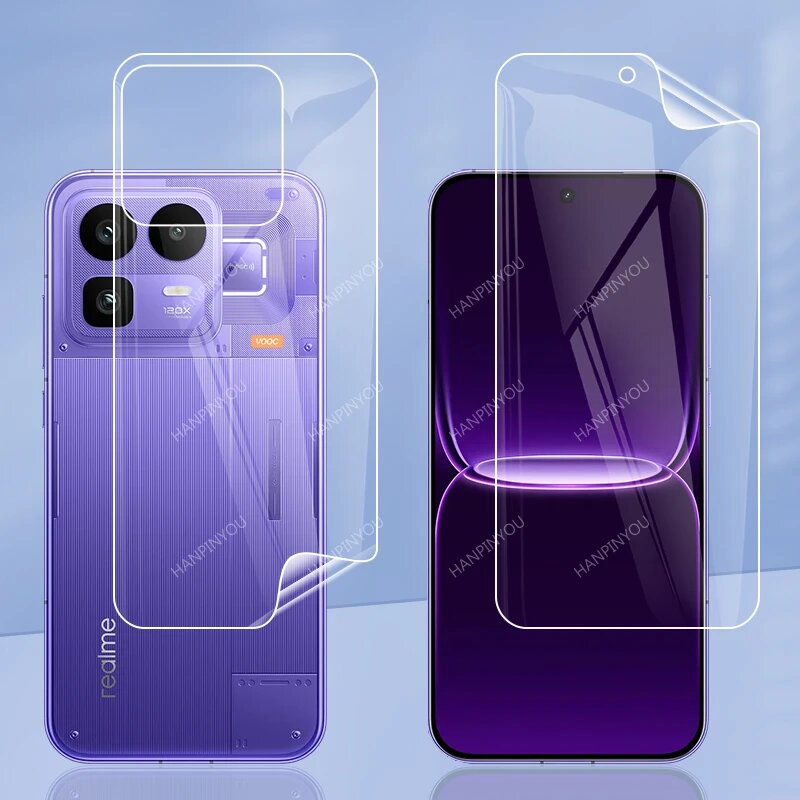 Для Realme Neo8 Neo 8 5G прозрачная/матовая гидрогелевая пленка из ТПУ с защитой от Clear HD (Back)
