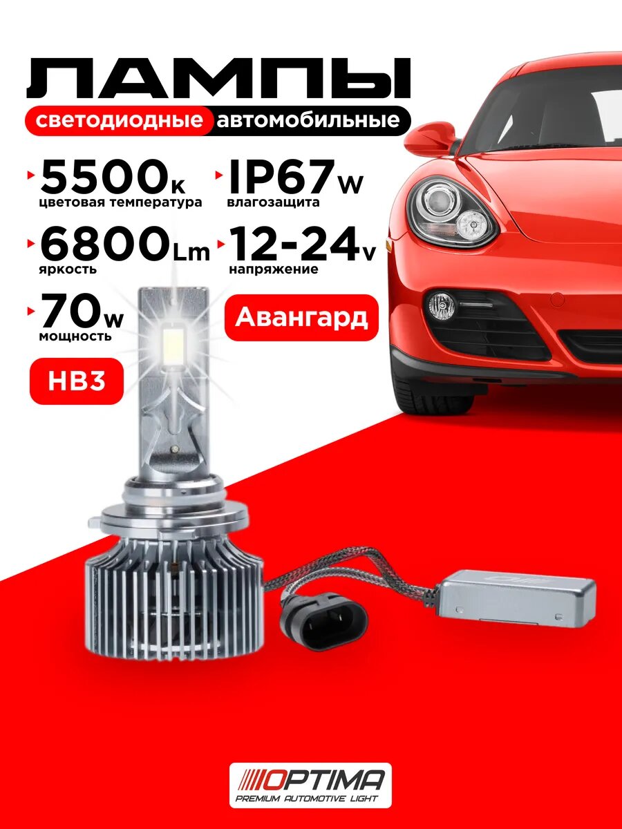 Светодиодные лампы HB3 Optima LED Авангард