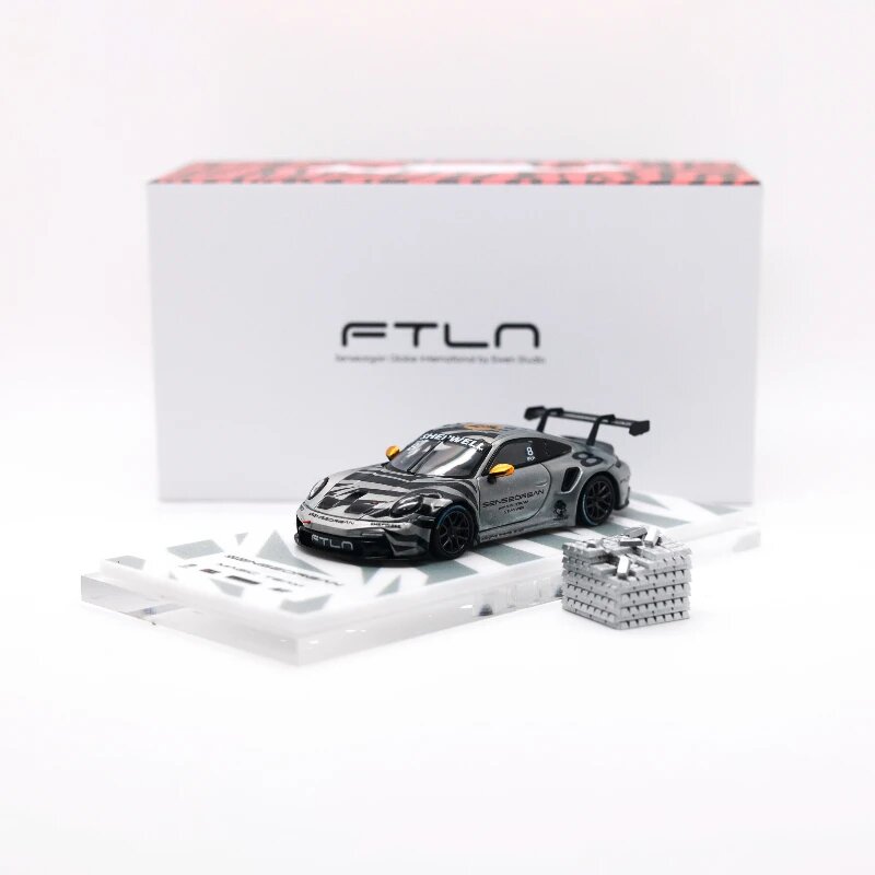 Bburago 1:64 Porsche 911 GT3 CUP Белый No.22 chase