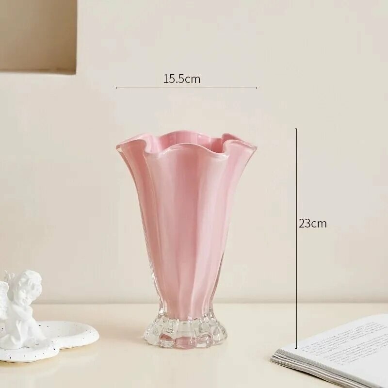 ZARA HOME Ваза, 23 см , Стекло, 1 шт