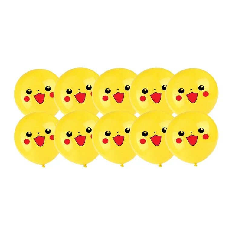 Набор шаров Pokemon, желтые, 10 шт.